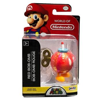 Boneco de ação Nintendo World of Nintendo Red Bob-Omb 6,35 cm ...