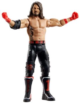 Boneco de ação WWE AJ Styles Basic Series 108 15 cm com equipamento ...