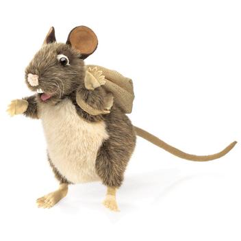 Boneco de Mão Folkmanis - Rato Marrom e Bege - Pelúcia - Magazine Luiza