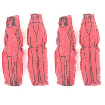 Boneco de Pano Vermelho Ritual Vodu Vudu Amarração Kit 2 Und - Outros ...