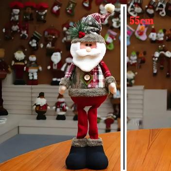 Boneco de Pelúcia Retrátil Davids - Xadrez Vermelho, 52cm - Veado ...