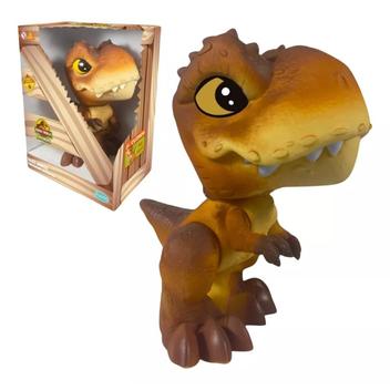 Boneco Dinossauro Jurassic World TRex Marrom Dinos Baby Pupee - Bonecos - Magazine Luiza