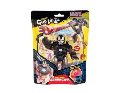 Boneco Elástico Heroes War Machine Goo Jit Zu 12 Cm - Marvel - Moose ...