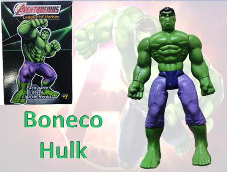 Boneco Hulk. Brinquedo Hulk na caixa. Boneco Hulk Pequeno 15 cm ...