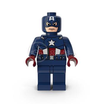 Boneco Mini Avengers Compatível Com Lego - Captain America - Lebq ...