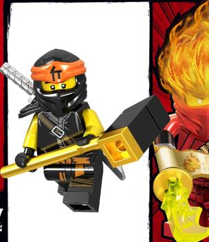 Boneco Minifigura Ninjago Cole - Kopf - Bonecos - Magazine Luiza