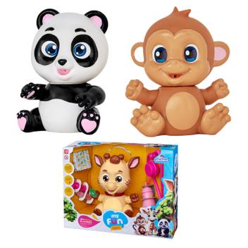 Boneco Panda Macaco Girafa Chora Lágrimas Adijomar Brinquedo - Adijomar ...
