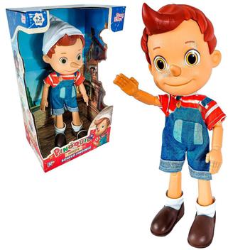 Boneco Pinóquio Vinil Articulado 30cm - Baby Brink - Bonecos - Magazine ...