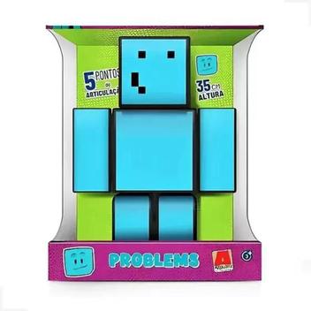 Boneco Problems Gamer Skin Turma do Problems 35 cm Algazarra - Bonecos ...
