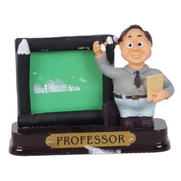 Boneco Profissional Professor c/Porta Foto Decoração 8cm - Zona Livre ...