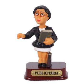 Boneco Profissional Publicitária Marketing Decoração 8cm - Zona Livre ...