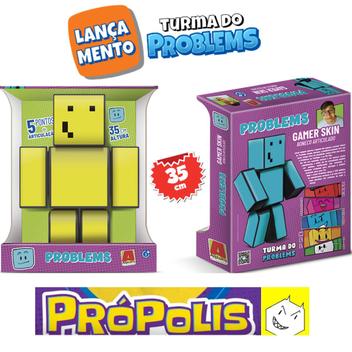Boneco Própolis Turma do Problems 35cm - Minecraft Youtuber - Algazarra ...