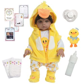 Boneco Reborn Menino Cabelo Cacheado Com Roupa Patinho - Cegonha Reborn ...