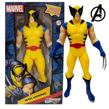 Boneco Super Heróis Marvel Wolverine Articulado Brinquedo Infantil ...
