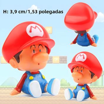 Boneco Super Mario Bros - Bowser, Princesa Peach, Boo e Yoshi ...