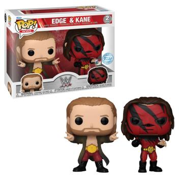 Bonecos de vinil Funko Pop! Pacote com 2 WWE Edge e Kane ...