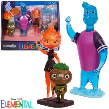 Bonecos Disney Pixar Filme Elemental Wade Ember e Clod - Mattel ...