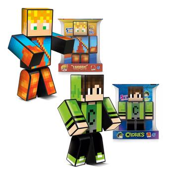 Bonecos do jogo Minecraft Cadres e Lopers 35 cm kit com 2 - Algazarra ...