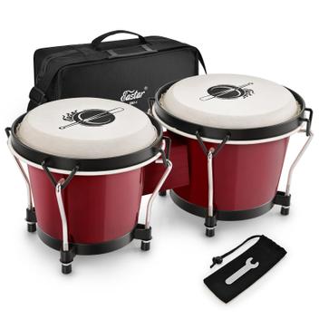 Bongo Drums Eastar EBO-1 Congas de 6” e 7” para crianças e adultos ...