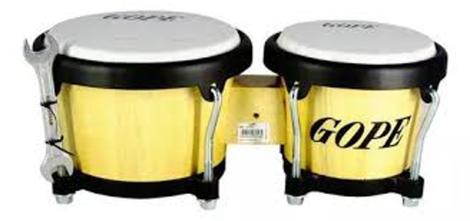 Bongo Gope Profissional Madeira Pele Sintética 6,5 X 8 Pol - Bongô ...