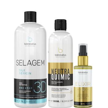 Borabella Selagem 1Litro + NeutraQuimic 500ml + Elixir 60ml - Kit de ...