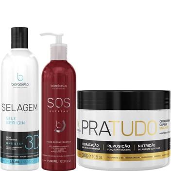 Borabella Selagem 3D 350ml + SOS + Máscara Pratudo 300g - Kit de ...