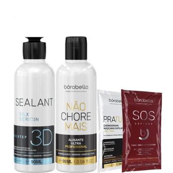Borabella Selagem 3D 90ml + Não Chore Passo 2 90ml - Kit de Tratamento ...