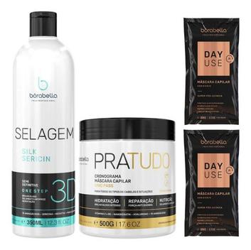 Borabella Selagem 3d Definitiva 350ml + Máscara Pratudo 500g - Kit de ...