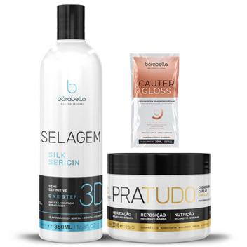Borabella Selagem 3d Sem Formol + Máscara Pra Tudo 300g - Kit de ...