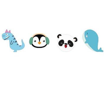 Borracha Pet Formas Leo&Leo Sortida - 4 Und - Leo & Leo - Borracha Técnica - Magazine Luiza