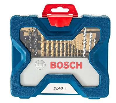 Bosch Kit De Pontas E Brocas Em Titânio X-Line Com 40 Peças - Broca ...