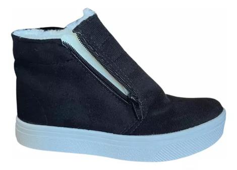 Bota Botinha Inverno Forrada Com Ziper - SGB Modas e Variedades - Bota ...