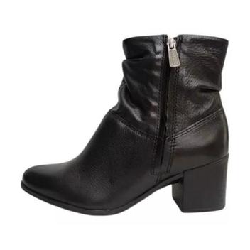Bota Bottero Cano Curto Feminina Couro Zíper 346907 - Botero - Ankle ...