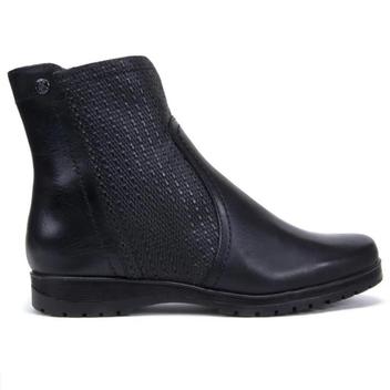 Bota cano curto salto baixo feminino bottero couro - Bota Feminina ...