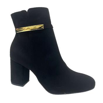 Bota Casual Feminina Via Marte Ankle Boot Cano Curto 024-010 - Bota Feminina - Magazine Luiza