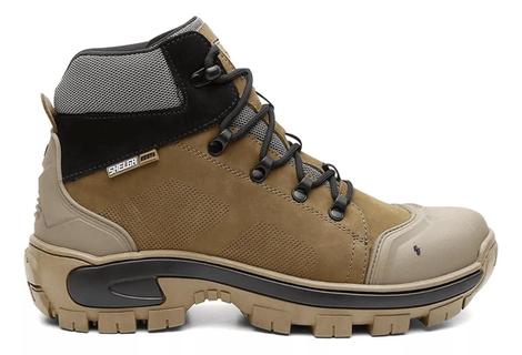 Bota Coturno Shelga Atacama Masculina Nobuck Creme - Coturno Masculino - Magazine Luiza