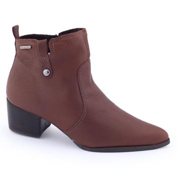 Bota Couro Natural Bottero Feminina 336203 Wood Bico fino - Bota ...