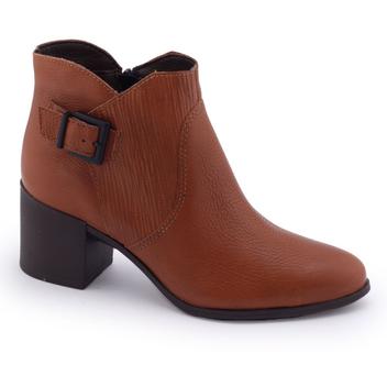 Bota Couro Natural Fem. Bottero 314709 Salto Bloco Fachetado - Bota ...