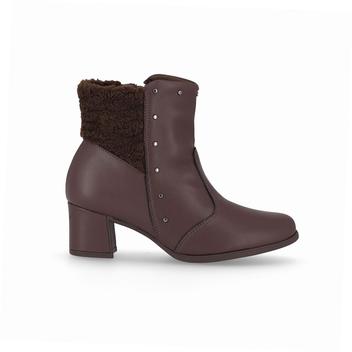 Bota Danubia Cano Curto Salto Médio Madeira - PICCADILLY - Bota ...