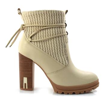 Bota feminina ramarim 23-60104 ankle boot amarração - Ankle Boots ...