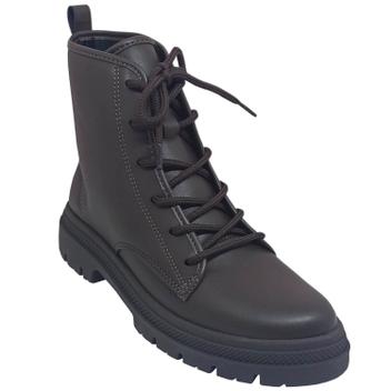 Bota Moleca Coturno Feminina Cano Curto com Solado Tratorado - Coturno ...