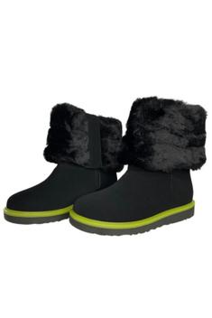 Bota Nobuck Salto Baixo com Pelo Removivel - MH Mulher - Bota Feminina ...