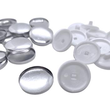 Botão De Forrar Prata 18mm ou 20mm - 50 Peças - Inova Aviamentos ...