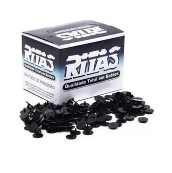 Botão de Pressão Plástico Ritas Nº15 Preto Caixa Com 200 Unidades JC ...