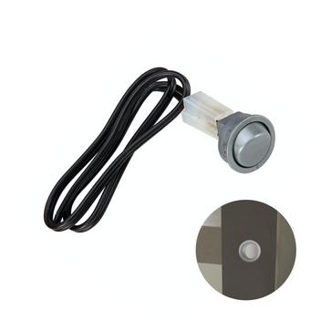 Botão Interruptor Gota Bolinha Redondo Cinza de Embutir Para Led Em ...