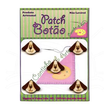 Botão Patch Cachorrinho 1011 - 5 unid - Cantinho da Arte - Botões - Magazine Luiza