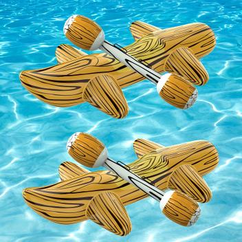 Botes Infláveis Voiiake Battle Log para Piscina - 4 Unidades - Piscina ...