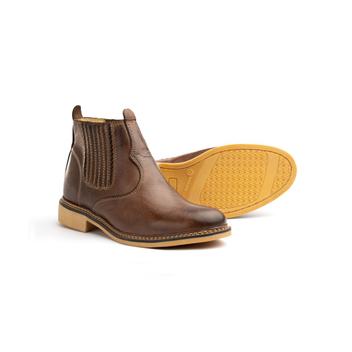 Botina Bota Country Masculina Couro Butina Confortável Confiável ...