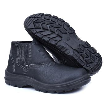 Botina Bota EPI De Segurança Unissex De Couro Certificada C.A ...