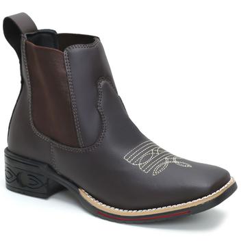 Botina Country Texana Feminina Cano Curo Marrom - GENERICA - Outros ...